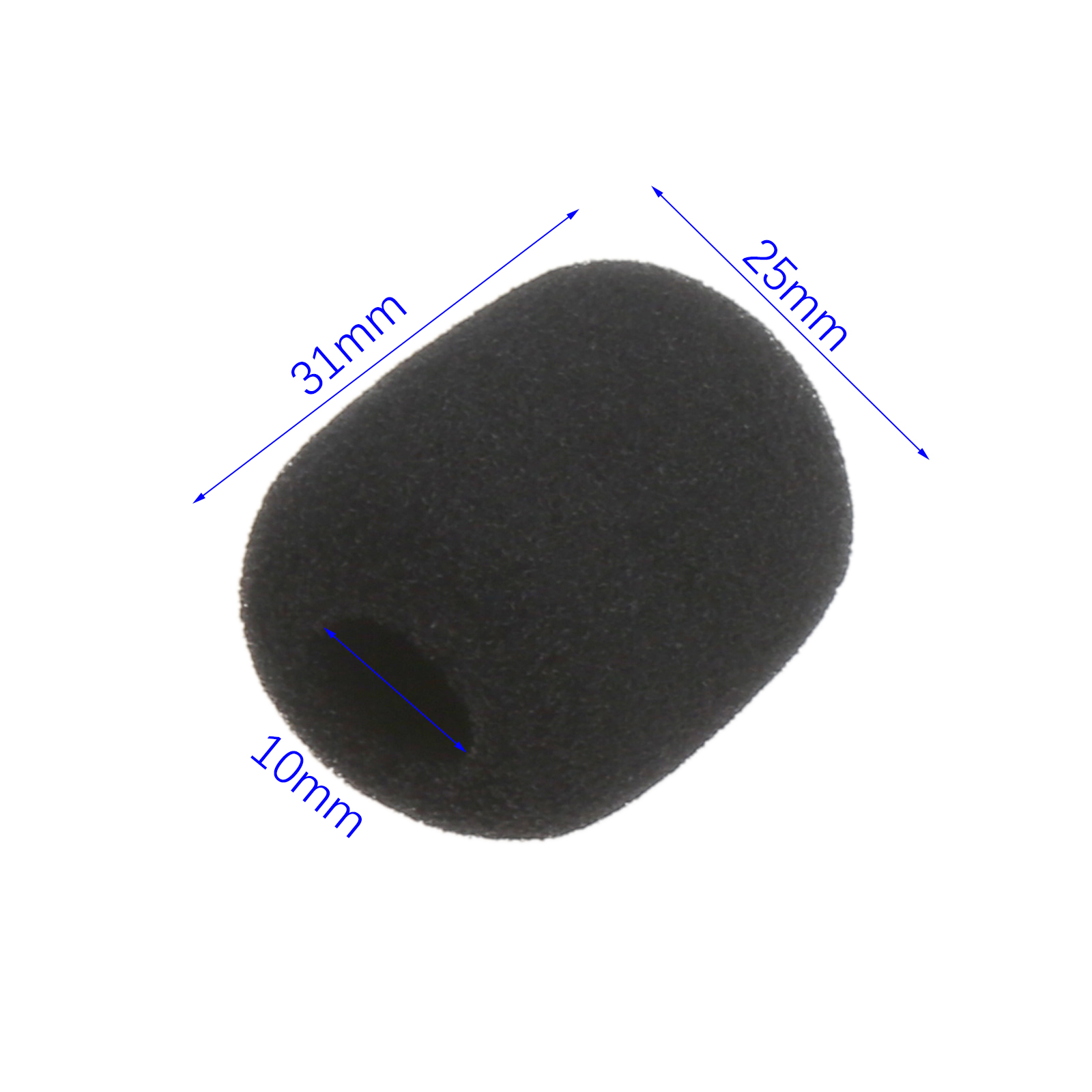 10Pcs Small Foam Cover Microphone Sponge Covers Windscreen Windshield ...