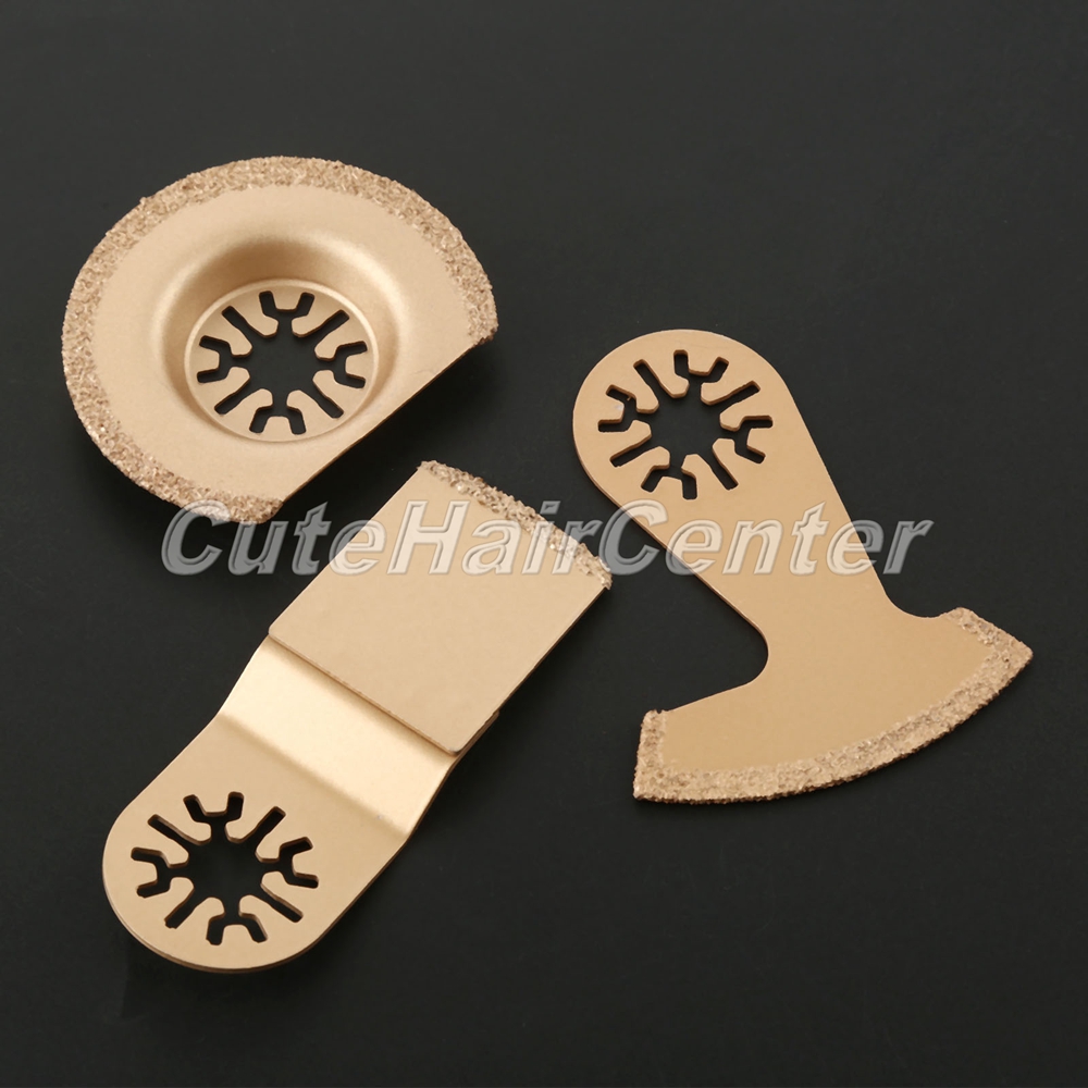 3pcs Oscillating Tool Saw Blades Rasp Concrete Stone Wood Cutter ...