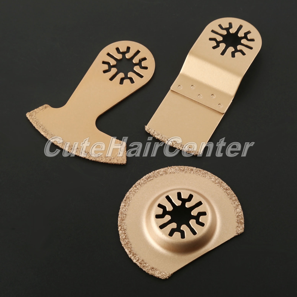 3pcs Oscillating Tool Saw Blades Rasp Concrete Stone Wood Cutter ...