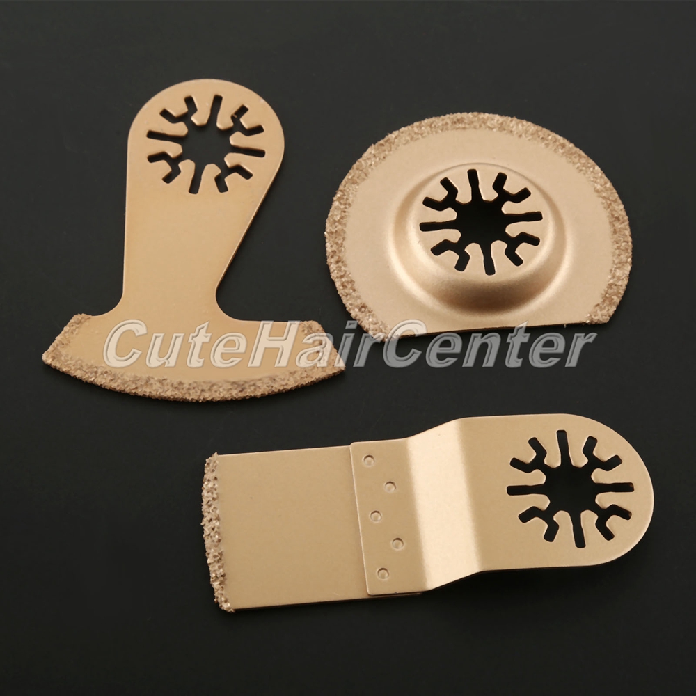 3pcs Oscillating Tool Saw Blades Rasp Concrete Stone Wood Cutter ...