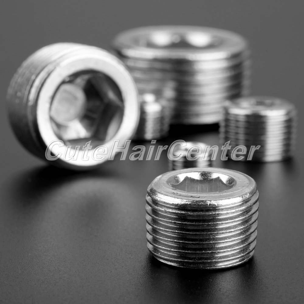 Iron Internal Hex Thread Socket Pipe Plug 1/8" 1/4" 3/8" 1/2" NPT High ...